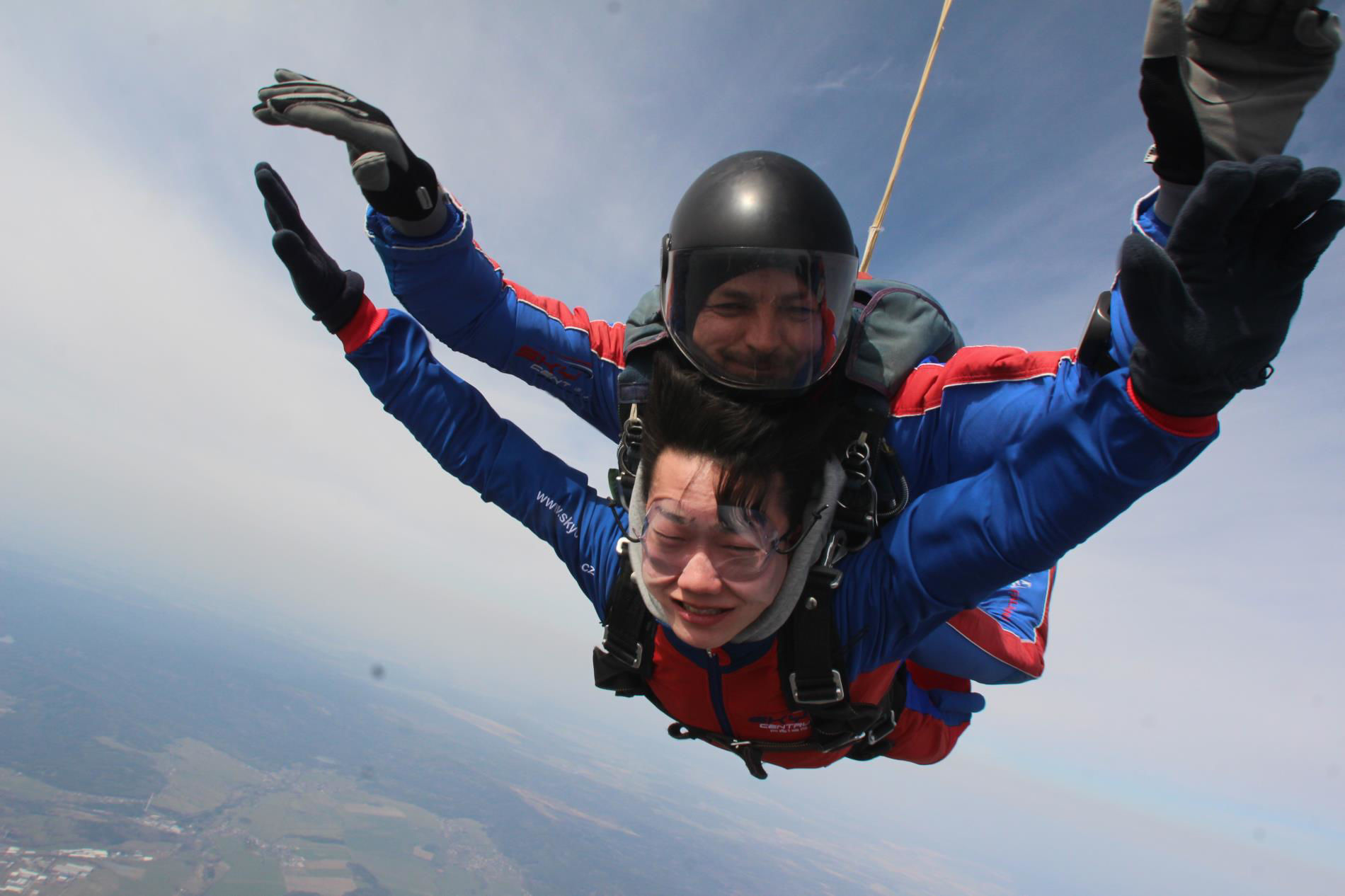 Fun in Prague. Skydiving