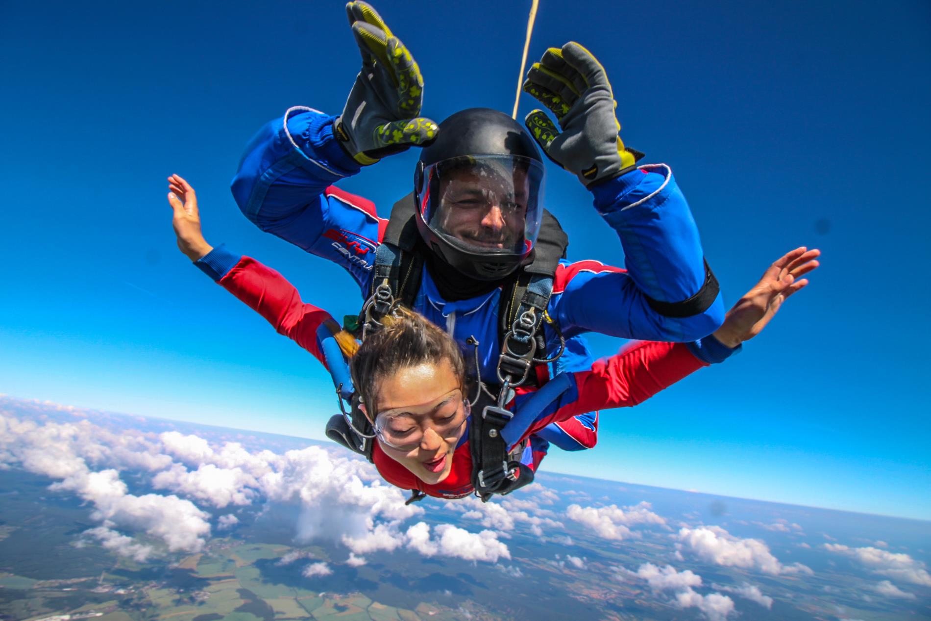 Fun in Prague. Skydiving