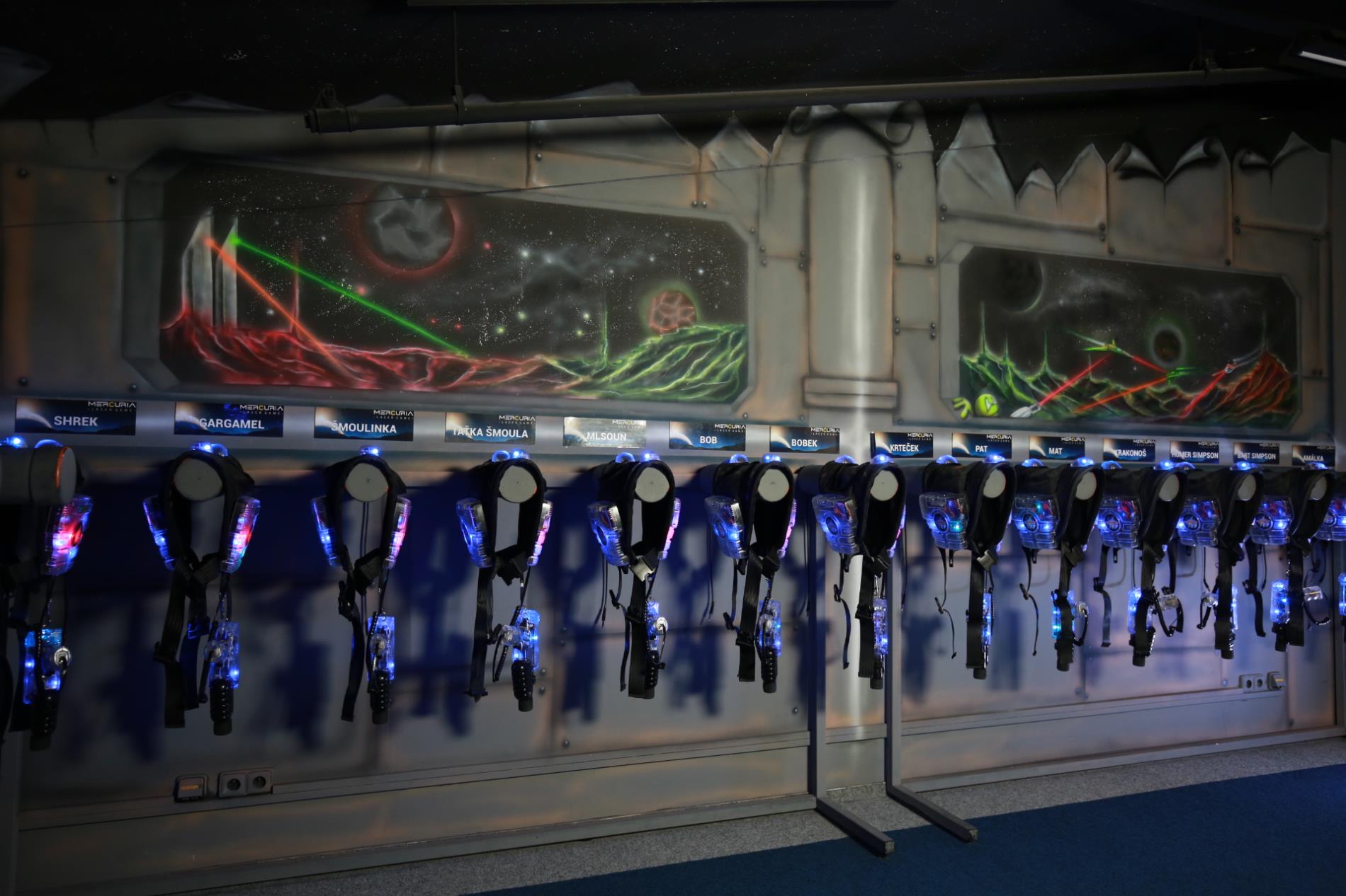 Fun in Prague. Laser game