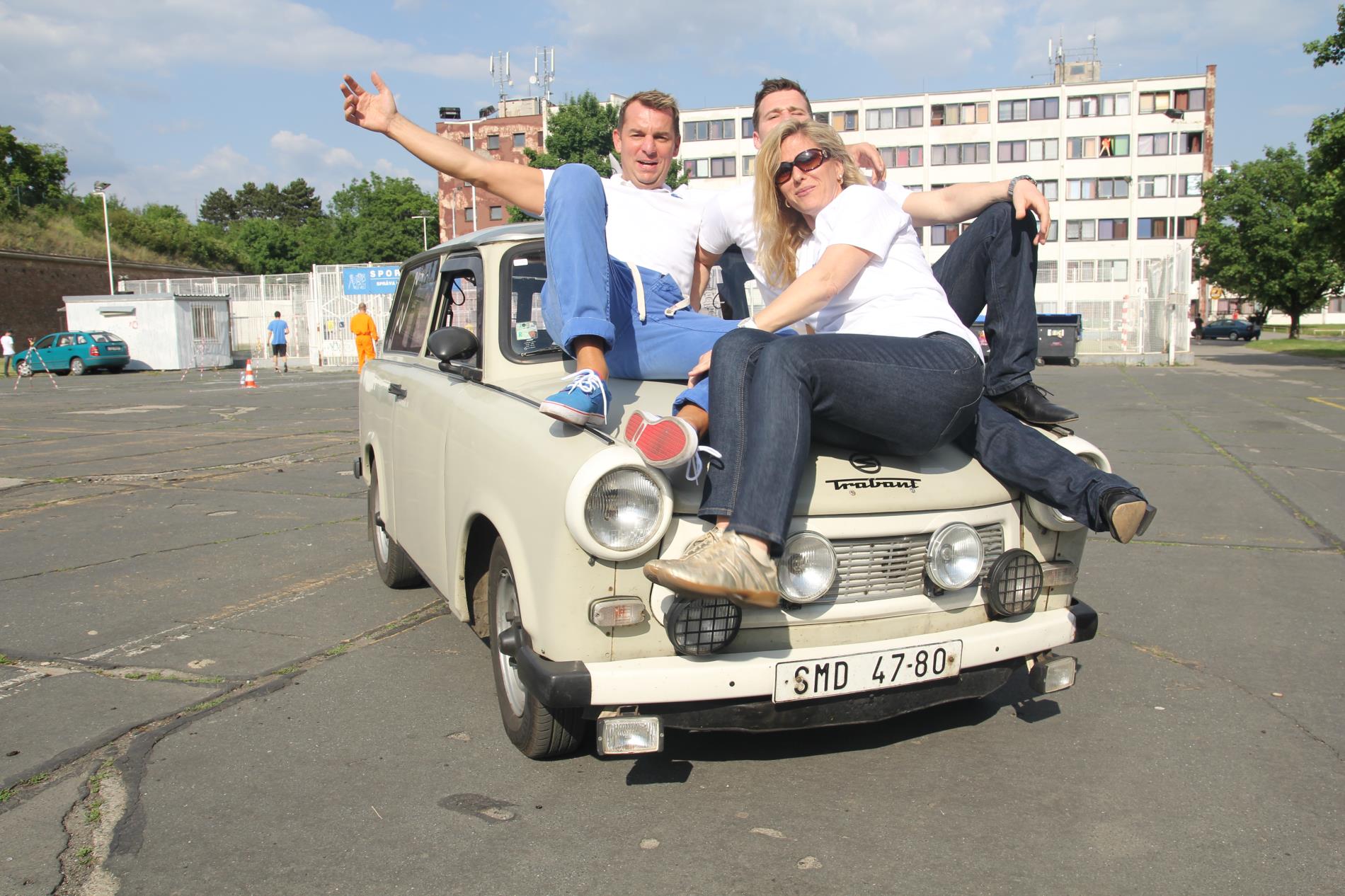 Fun in Prague. Trabant rallye