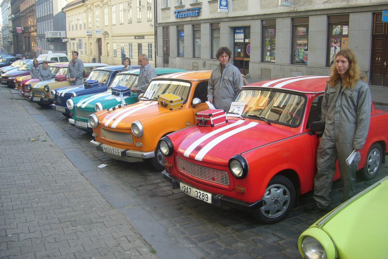 Fun in Prague. Trabant rallye